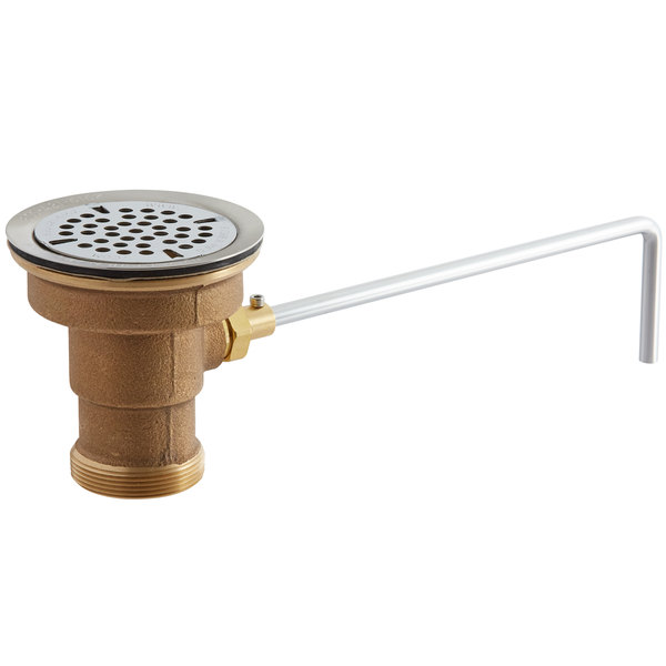 22209 | DrainKing Flat Strainer Brass | Plumbing Specialties